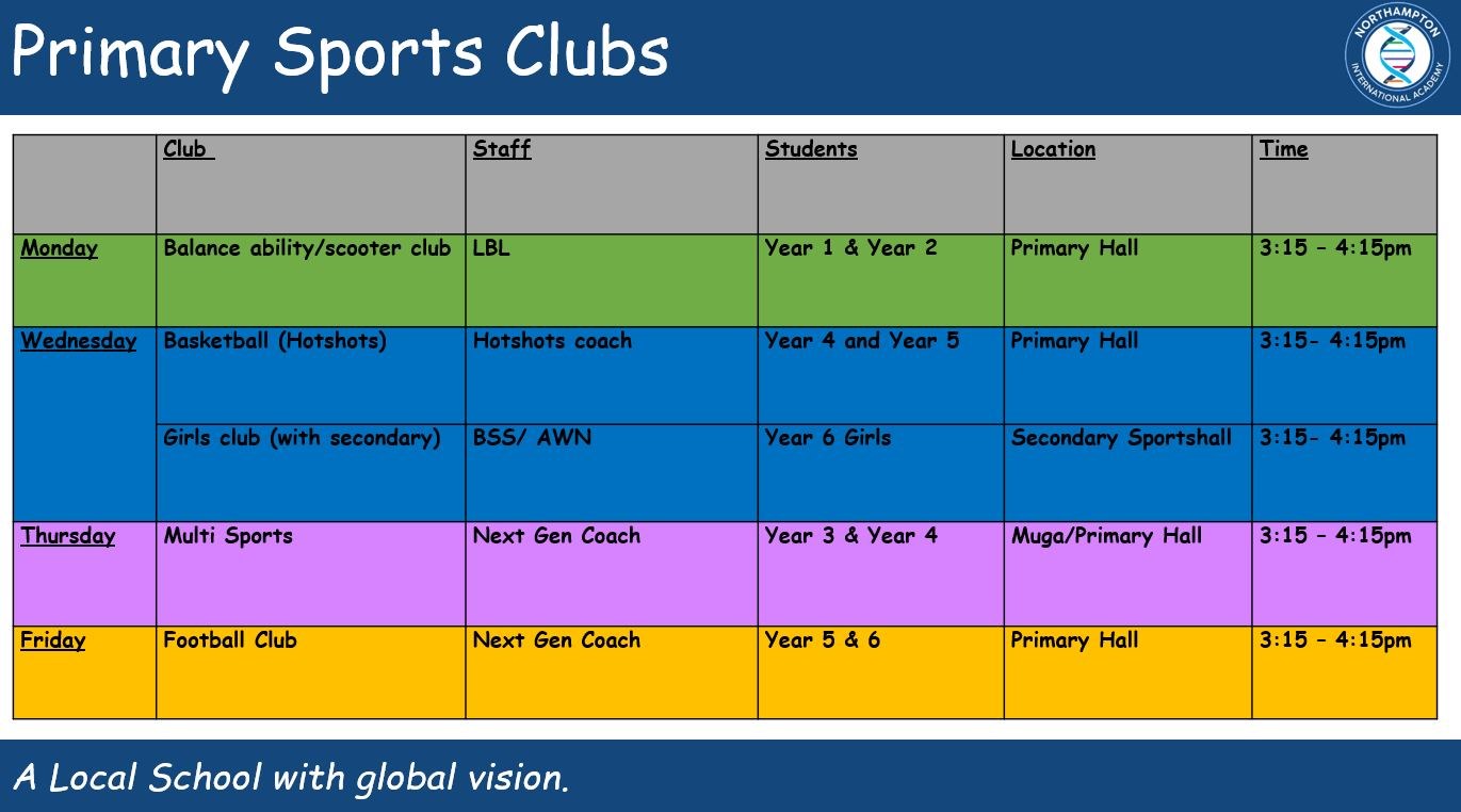 Extra Curricular